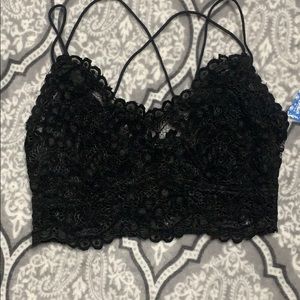 Free People | Intimates & Sleepwear | Free People Celine Bralette Black ...